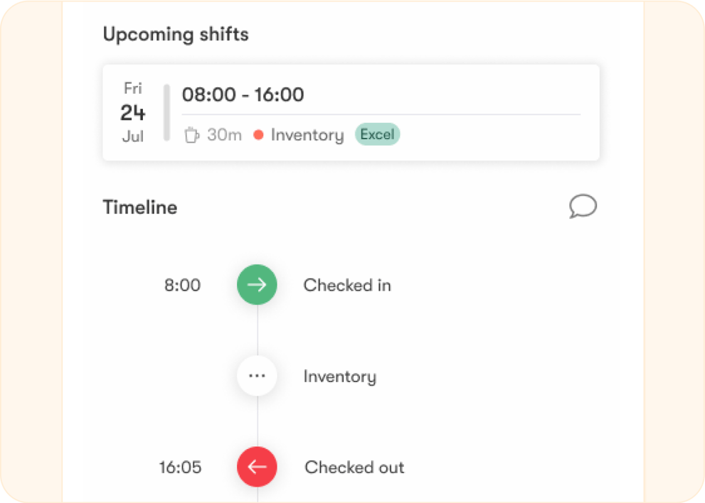 App Móvil – tamigo Workforce Management