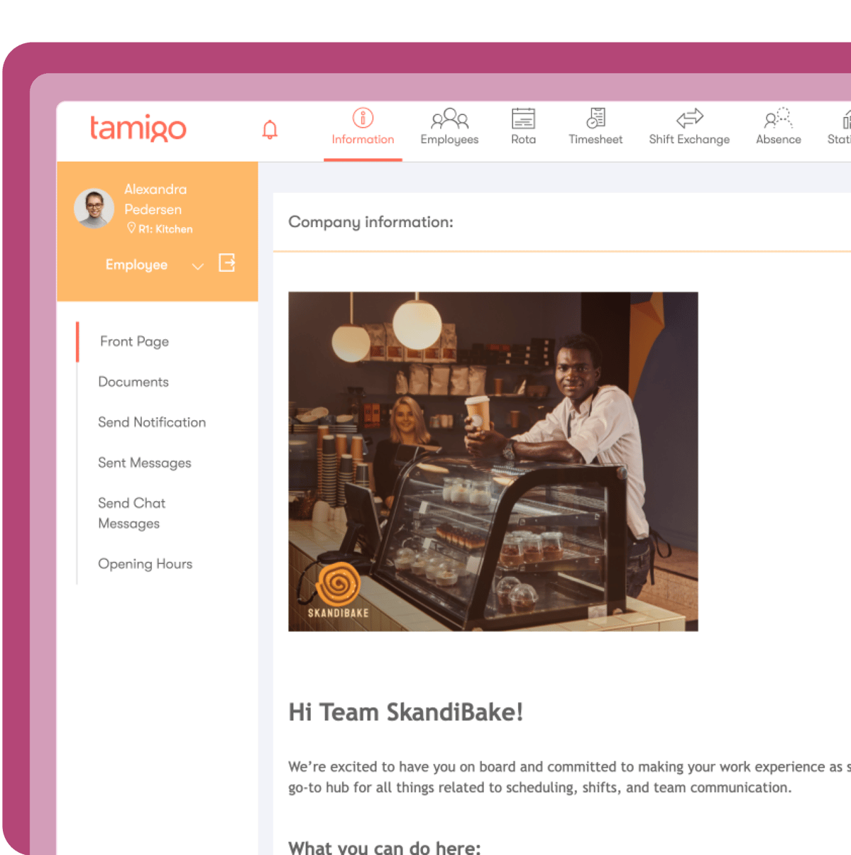 Easy Internal Communication Tools – tamigo Workforce Management